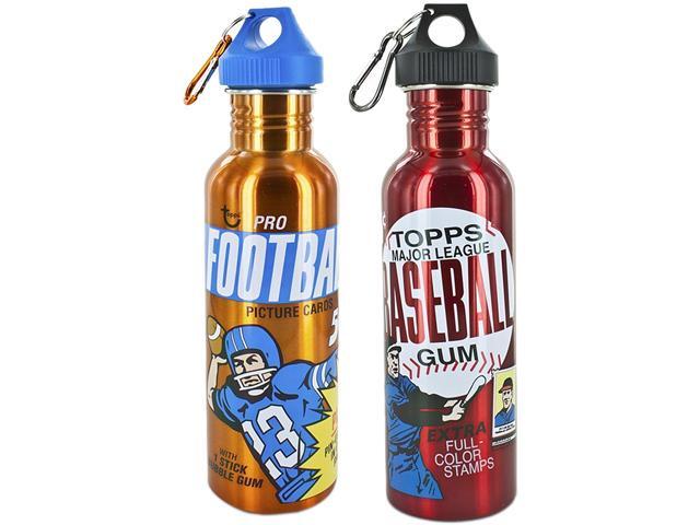 Smart Planet EC-9LICOCI2 Licensed Stainless Steel Canteen Bottles 2 Pack (Topps Football ...