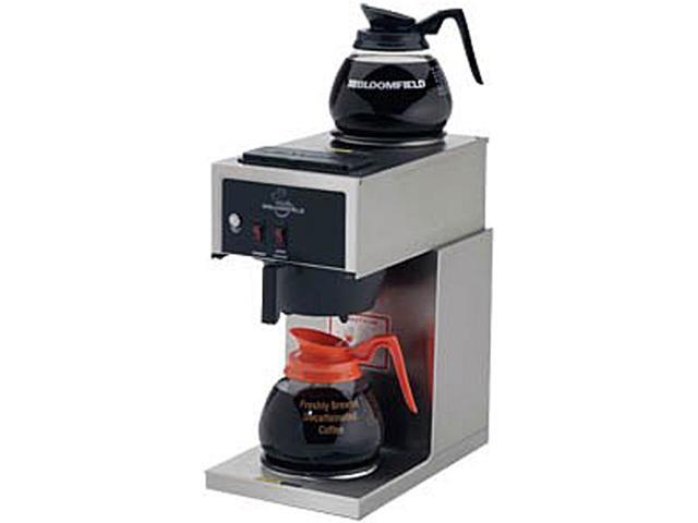 Bloomfield 8543-D2 Black/Steel Koffee King Two Warmer Coffee Brewer ...