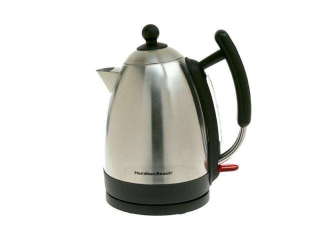 Hamilton Beach 40886 Stainless Steel/Black Stainless Steel Kettle ...