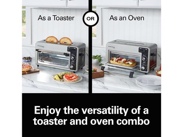 Hamilton Beach 22723 Black Toastation 2 Slice Toaster and Countertop ...