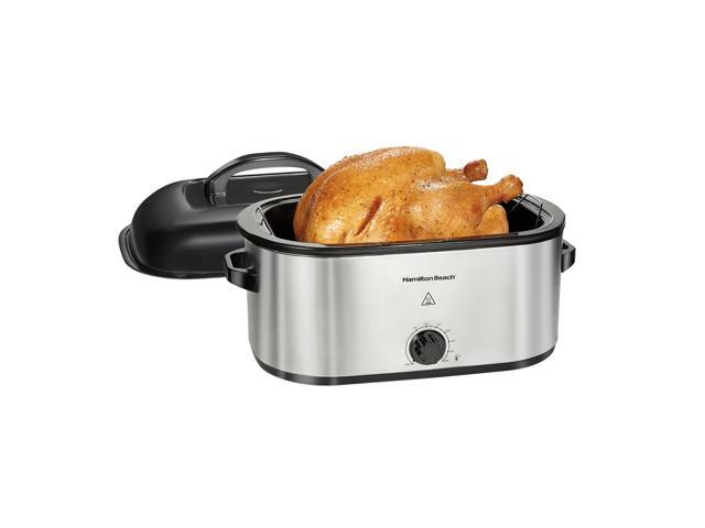 Hamilton Beach Electric Roaster Oven 22 Quarts, Stainless Steel (Model ...