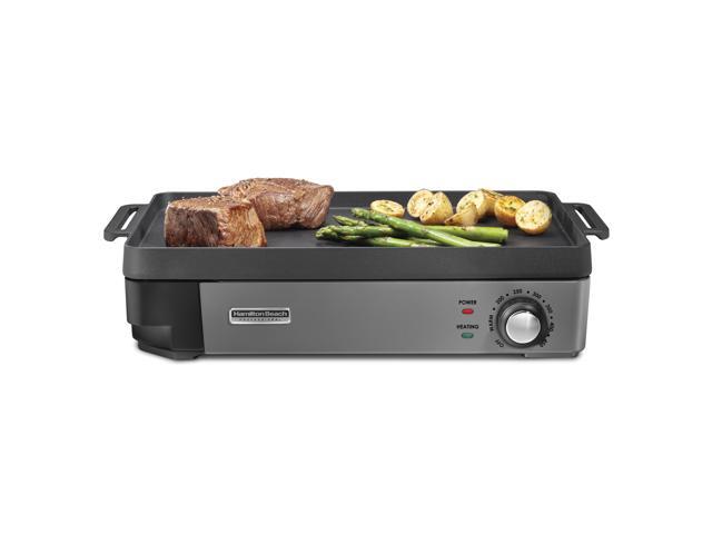 Hamilton Beach 38560 Professional Cast Iron Electric Grill 10" x 16 ...