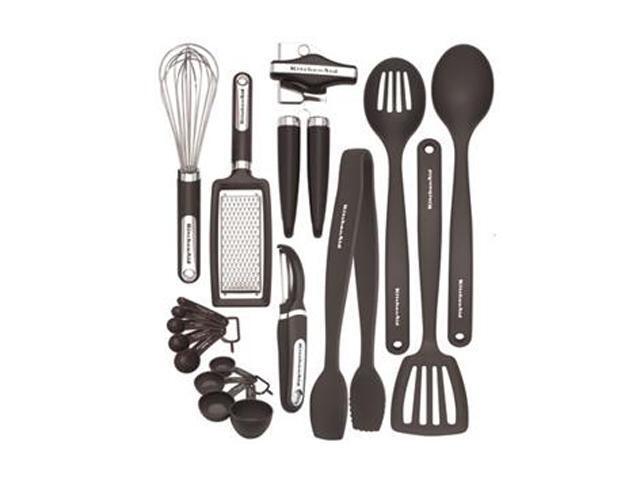 KitchenAid KAT448OB 17 Piece Tool & Gadget Set with Black - Newegg.com