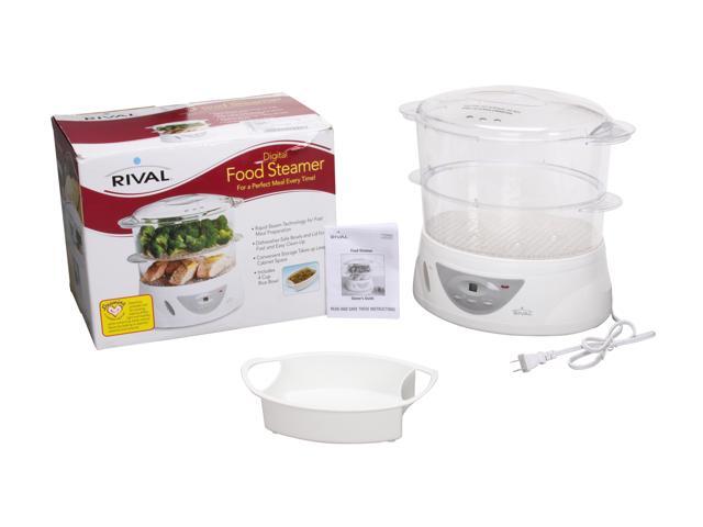 RIVAL FSD201 8 Qt. Two Tiered Food Steamer - Newegg.com