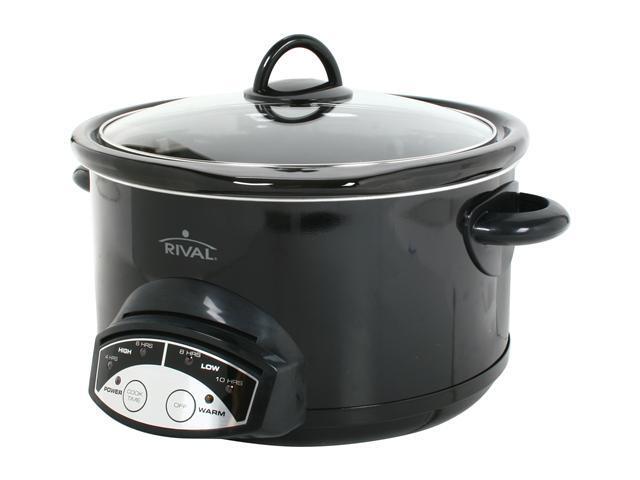 RIVAL SCRP500B-RIV Black 5 Quart "Smart Pot" Slow Cooker - Newegg.com