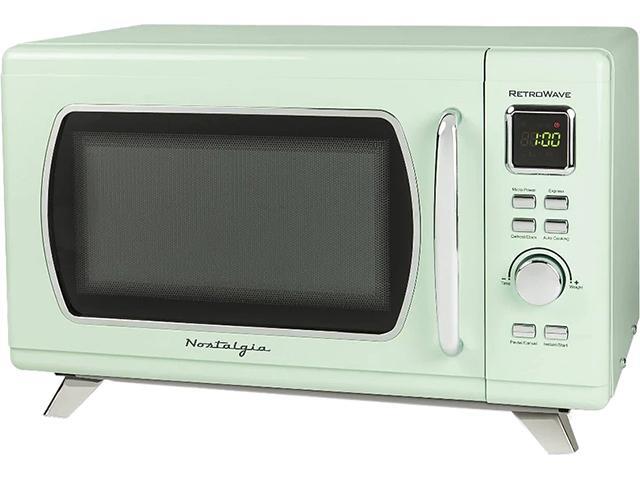 Nostalgia Electrics Mid-Century Retro 0.9 Cu. Ft. Microwave MCMO9FTSG ...