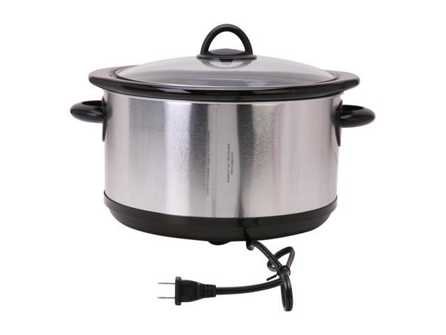 CROCK-POT SCRP500-SP Stainless Steel 5 Qt. Programmable Slow Cooker ...