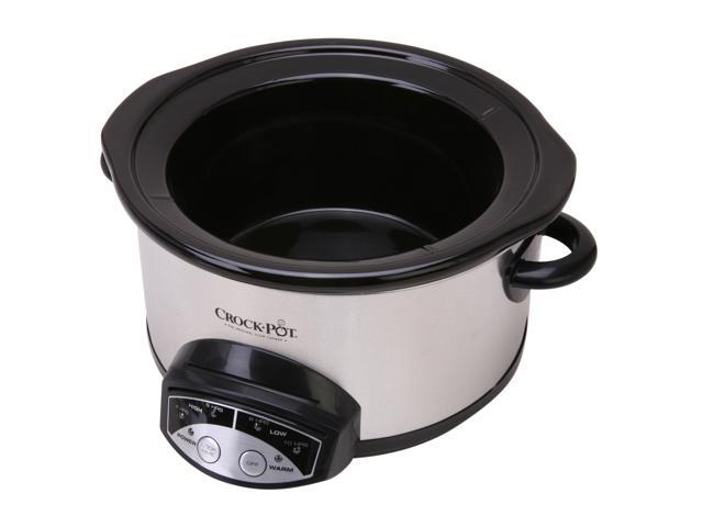 CROCK-POT SCRP500-SP Stainless Steel 5 Qt. Programmable Slow Cooker ...
