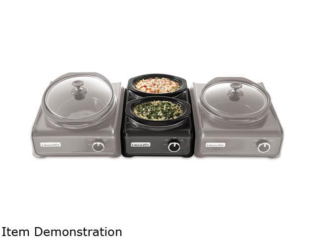 CROCK-POT SCCPMD1-CH Metallic Charcoal Hook Up Connectable Entertaining ...