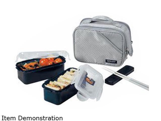 Lock&Lock HPL762DG Lunch Box Set w/Gray Double Zip Bag - Newegg.com