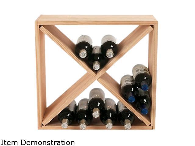 Wine Enthusiast 640 24 03 Compact Cellar Cube Wine Rack Natural ...