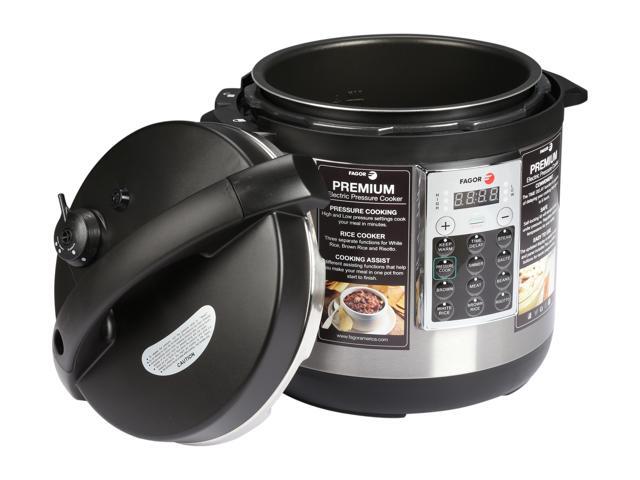 Fagor Premium 6-Quart Electric Pressure Rice Multi Cooker - Silver ...