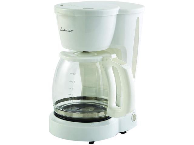Continental Electric 12-Cup Coffee Maker, White CE-CM291 - Newegg.com