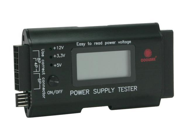 COOLMAX PS-224 LCD Power Supply Tester (RoHS Compliant) - Newegg.com