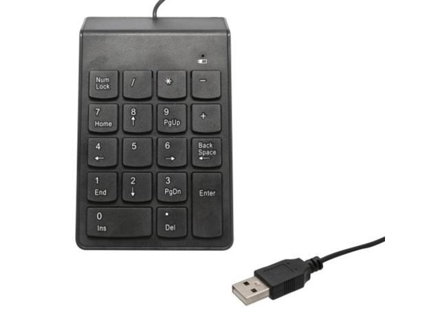 SYBA Wired USB 2.0 Numeric Keypad 18 Keys for Notebook Laptops - CL-USB ...