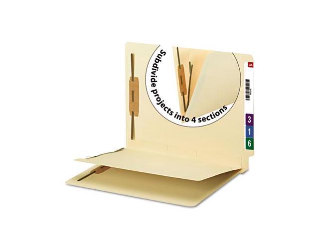 Smead 34220 Manila End Tab Classification Folder, 1 divider, Straight ...