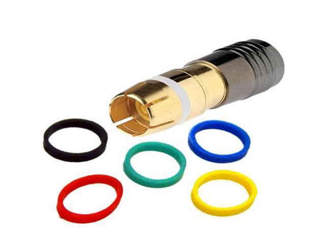 SCP 10 RCA Compression Conn Gold RG6 921-6 - Newegg.com