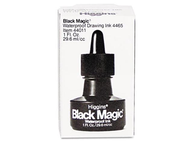 Higgins 44011 Higgins Black Magic Waterproof Ink- Black- 1 oz Bottle ...