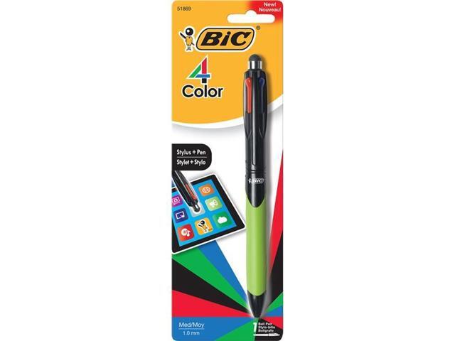 Bic Corporation MMGSTP11 1.0 mm. 4-Color Grip Stylus And Ballpoint Pen ...
