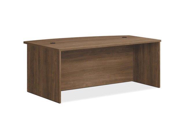 HON Foundation Desk Shell Bow Top 72"W x 42"D Pinnacle Finish LM7242PNC ...