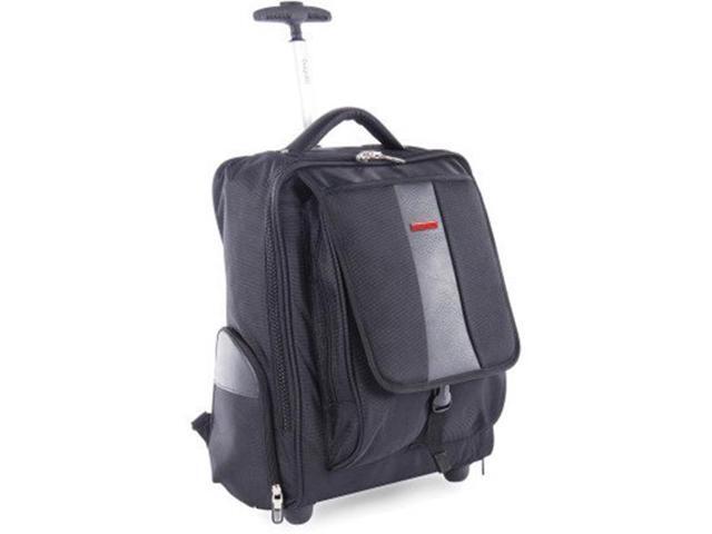 Swiss Mobility Black Litigation Backpack On Wheels, Holds Laptops 15.6 ...