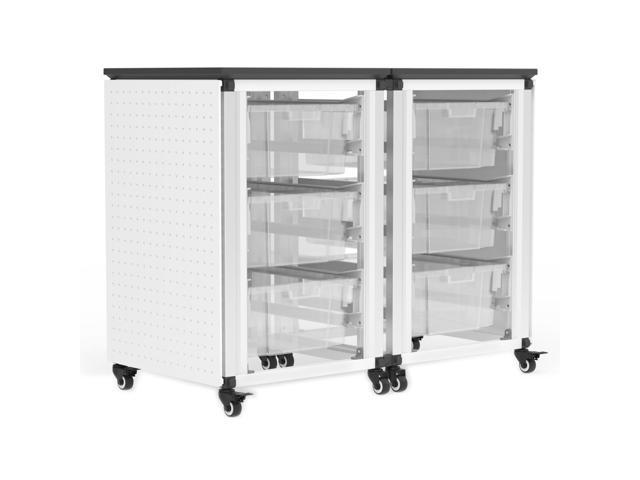 Luxor Modular Classroom Storage Cabinet - 2 Side-By-Side Modules with 6 ...