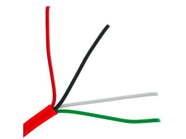 Fire Alarm / Security Cable, Red, 18/4 (18 AWG 4 Conductor), Solid ...