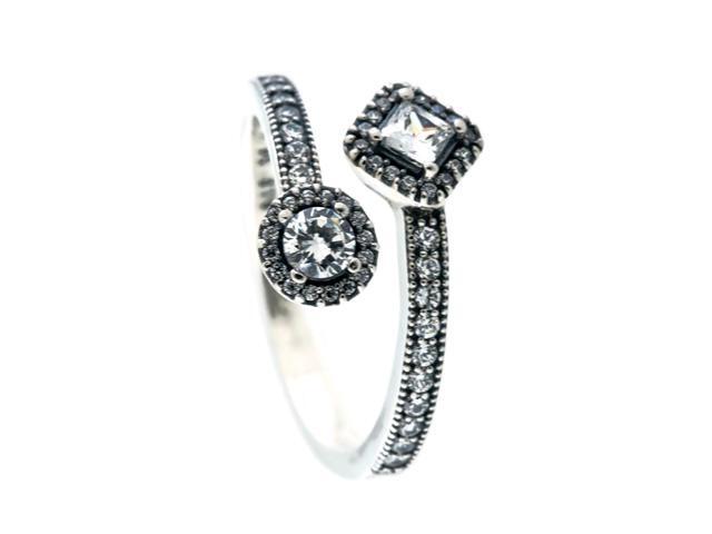 PANDORA Abstract Elegance Ring - 191031CZ - Newegg.com