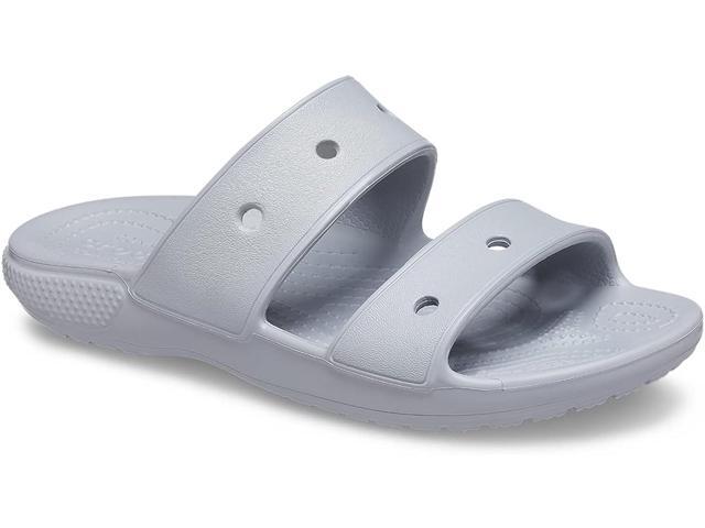 Crocs Unisex Classic Two-Strap Slide Sandals - Light Grey - Newegg.com