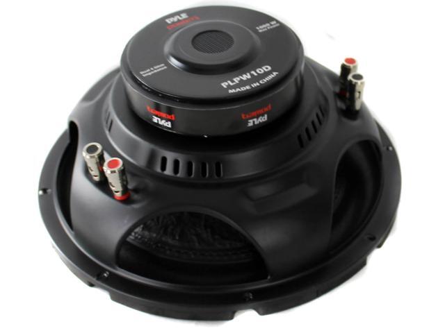 PYLE CAR AUDIO PLPW10D NEW 10" 1000 WATTS DUAL 4-OHM BLACK SUBWOOFER SPEAKER - Newegg.com