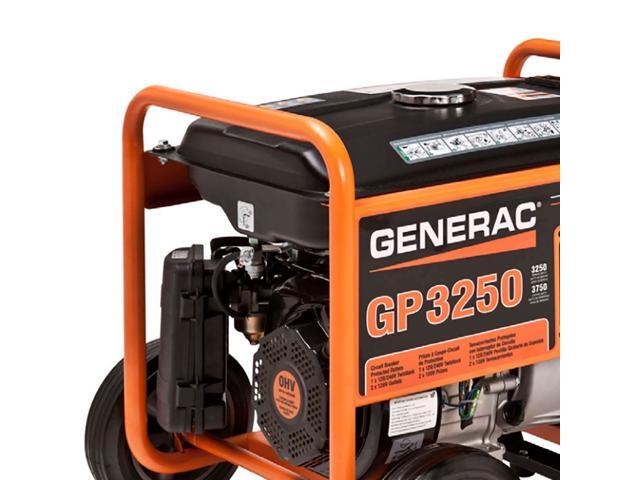 Generac GP Series 3250 3750W Gas-Powered Portable Generator - Newegg.com
