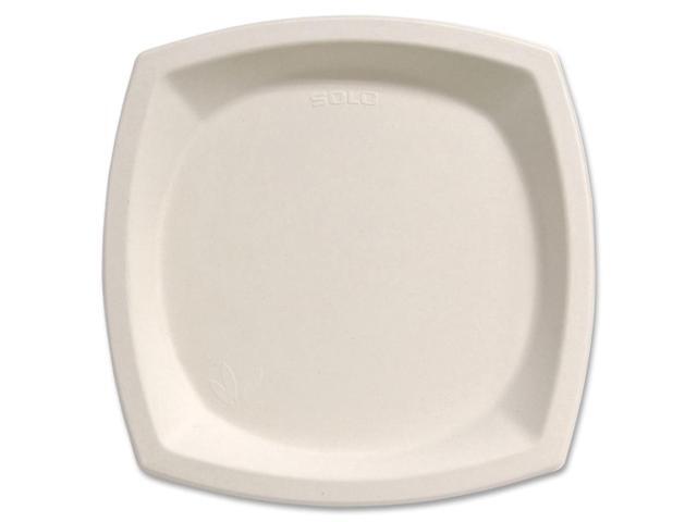 SOLO CUP COMPANY 10PSC2050 Bare Sugar Cane Plate 10in 125/BG Off-White ...