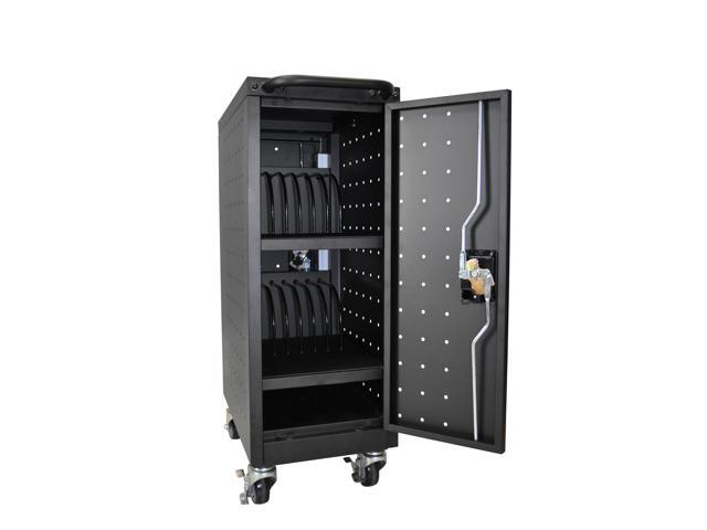 Luxor LLTM16-B-V2 16-Tablet or Chromebook Charging Cart with ...