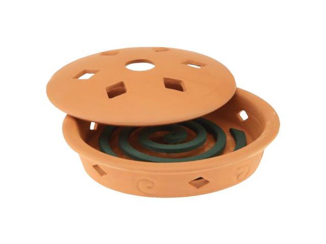 Pic Combo Mosquito Coil Holder Terra Cotta Burner With 4 Mosquito Coils ...