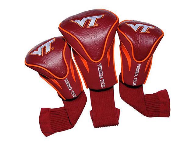 Team Golf 25594 Virginia Tech University 3 Pack Contour Fit Headcover ...