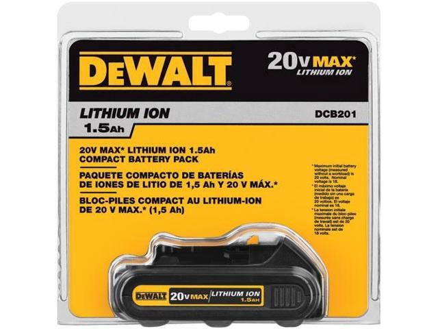 DCB201 20V MAX 1.5 Ah Lithium-Ion Compact Battery Pack - Newegg.com