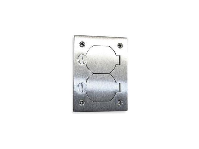 HUBBELL WIRING DEVICE-KELLEMS SA3825 Box Cover, Floor Box Type, 1 Gang ...
