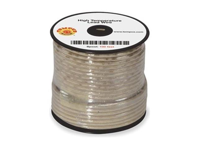 TEMPCO LDWR-1011 High Temp Lead Wire, MG, 18 AWG, Natural, 100 ft ...