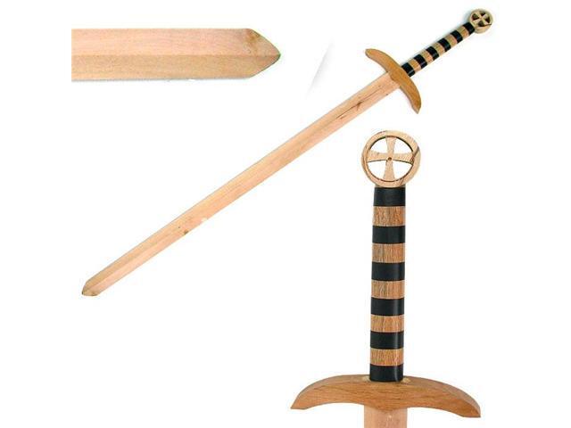 47 Inch Wooden Medieval Crusader Practice Waster Sword - Newegg.com