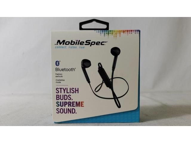 MobileSpec Fashion Bluetooth Earbuds Black Earbuds Black MBS11301 ...