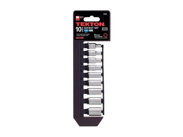Tekton 1201 10-Pc. 1/4" Dr. Socket Set (SAE) - Newegg.com