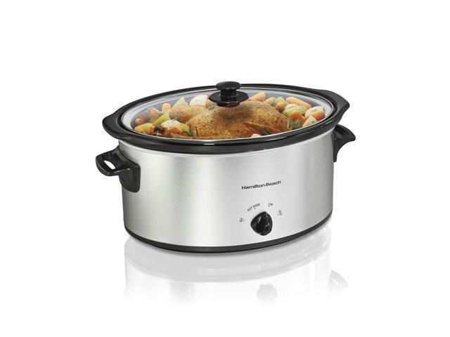HB 7Qt Slow Cooker Silver - Newegg.com