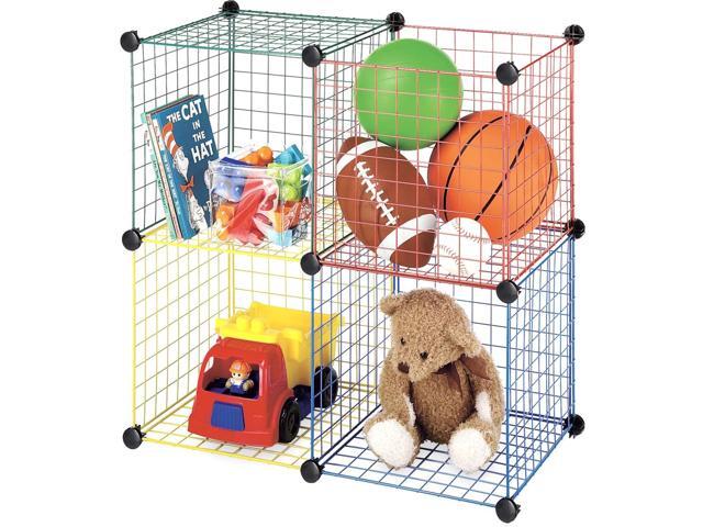 Whitmor Storage Rack - 14.5" Width x 14.5" Depth - Red, Blue, Green ...