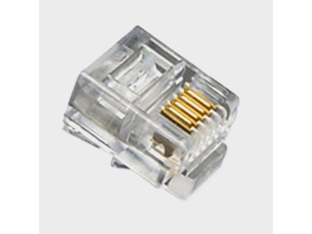ICC ICC-ICMP6P4CFT Mod Tel Plugs Flat Strand 6P4C 100Pk - Newegg.com