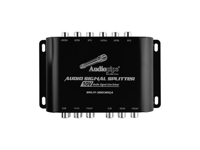 Audiopipe Multi-Audio Signal Splitter Amplifier 3 Rca Outputs W/ Built ...