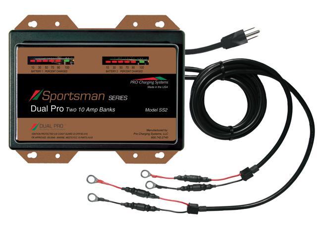 Dual Pro Sportman Series 2 Bank Charger 10 AMP Bank SS2 - Newegg.com