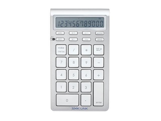 SMK-Link Bluetooth Calculator Keypad , White - Newegg.com