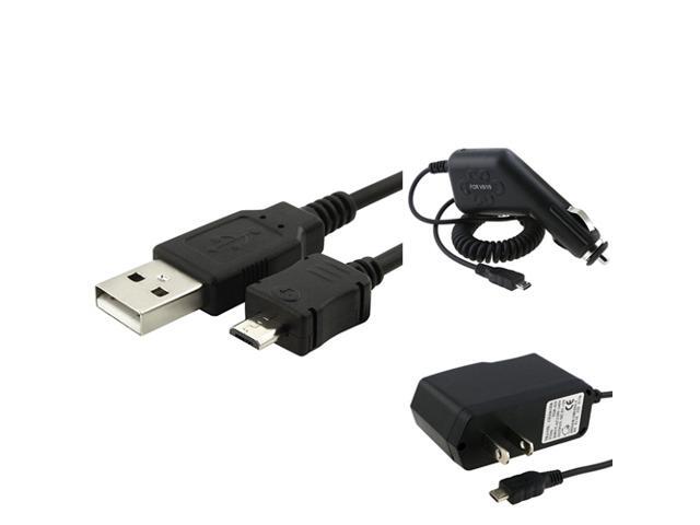 Car + Home Charger + USB Cable compatible with HTC Droid Incredible HD2 ...