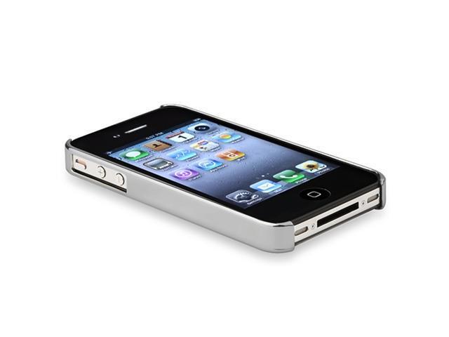 5X Mirror Chrome Silver Rear Snap On Case Cover compatible with iPhone ...