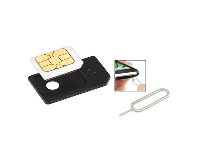 Useful Mini Micro Sim Card Adaptor Adapter Converter+Eject Pin For ...